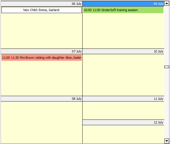 KinderSoft - Diary Integration